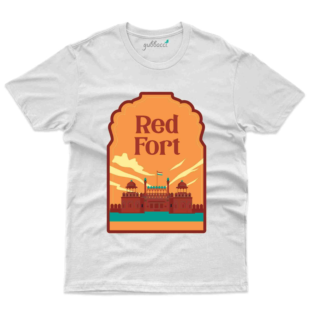 Red Fort T-Shirt -Delhi Collection | Gubbacci