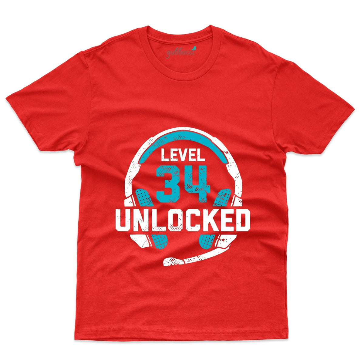 Level 34 Unlocked 8 T-Shirt - 34th Birthday Collection | Gubbacci