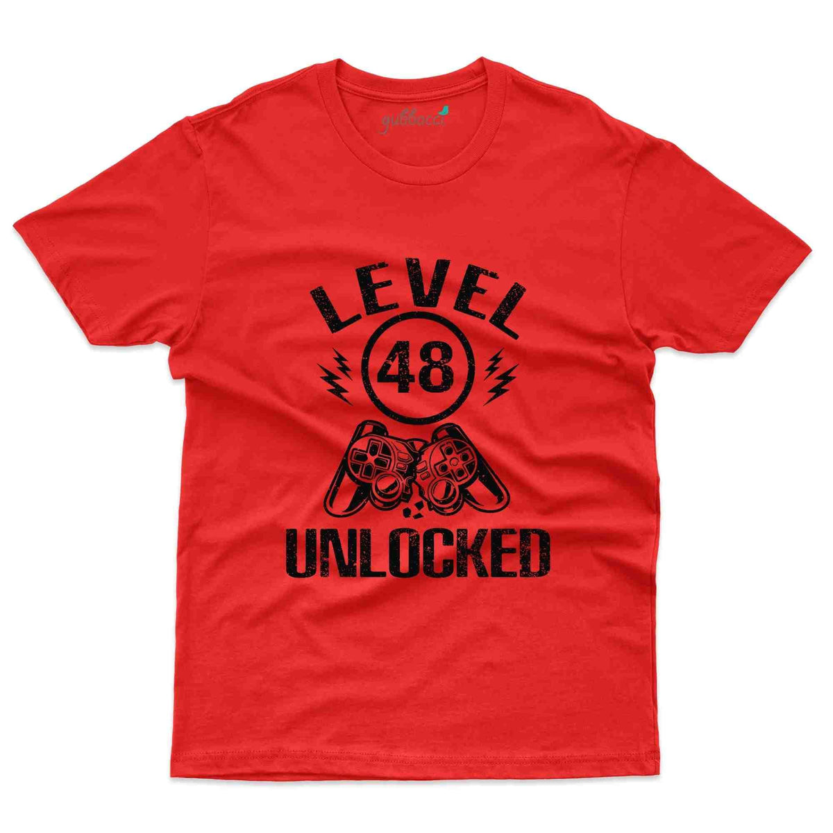 Level 48 Unlocked T-Shirt - Perfect 48th Birthday Collection | Gubbacci