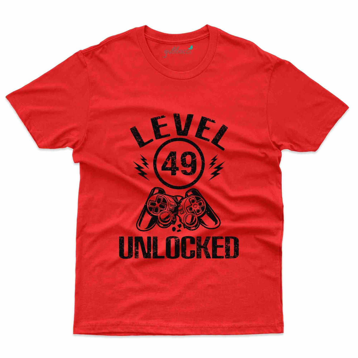 Level 49 Unlocked T-Shirt - 49th Birthday Collection | Gubbacci