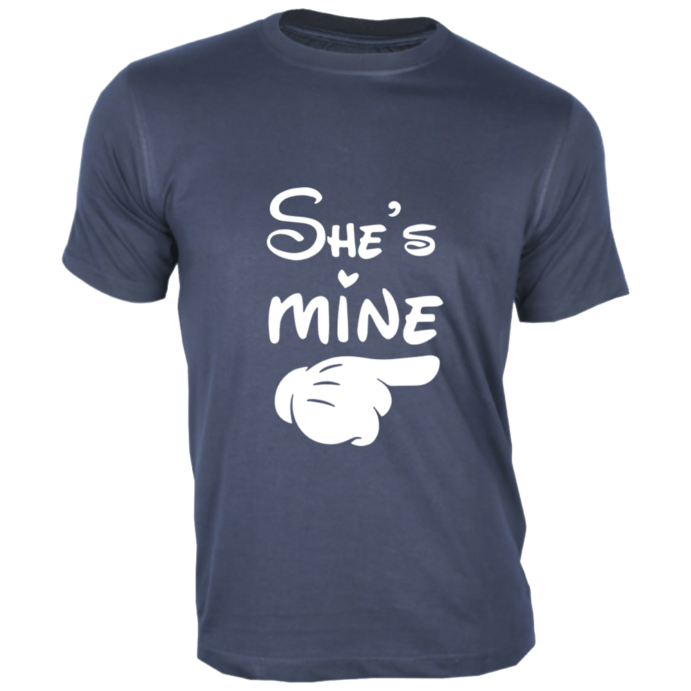 She is Mine T-Shirt - Couple Design Special | Gubbacci