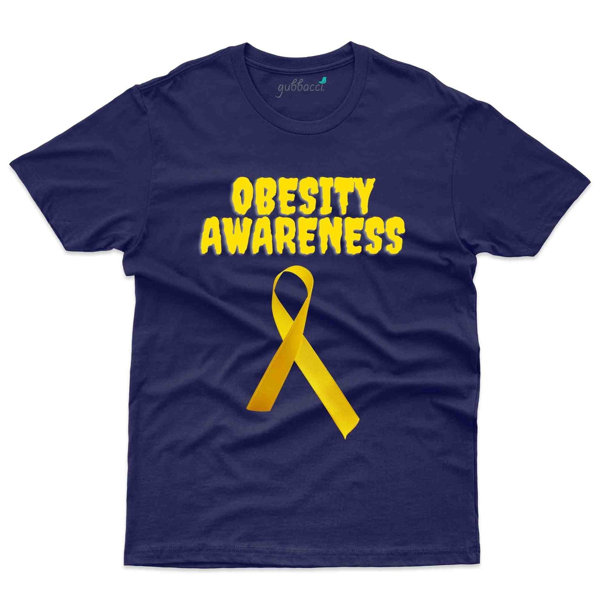 Yellow Ribbon T-Shirt - Obesity Awareness Collection | Gubbacci